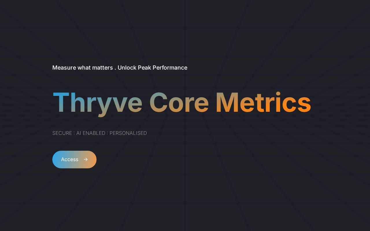 Thryve Core Metrics